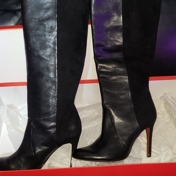 Coach | Shoes | Previously Loved Beautiful Classic Udell Coach Bootsleather Suede Knee High ...